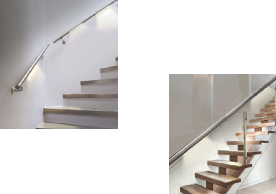 IP65 Single Color DMX512 Stair Round Linear handrail light 4W DC24V